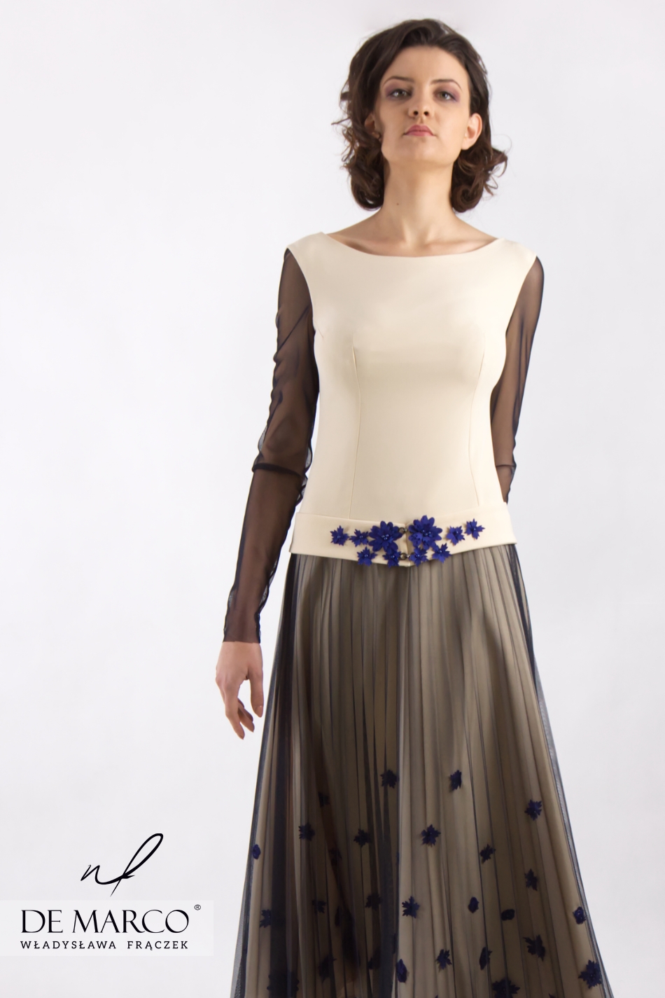 The most beautiful dress for a wedding Demeter, Elegant flared maxi dresses