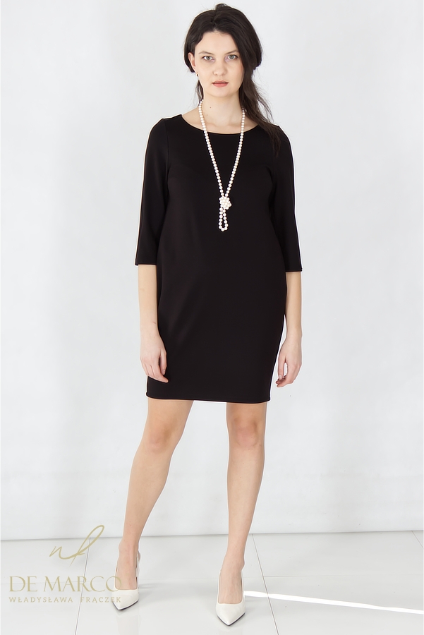 Comfortable black tube dress | Made to measure | Plus Size
