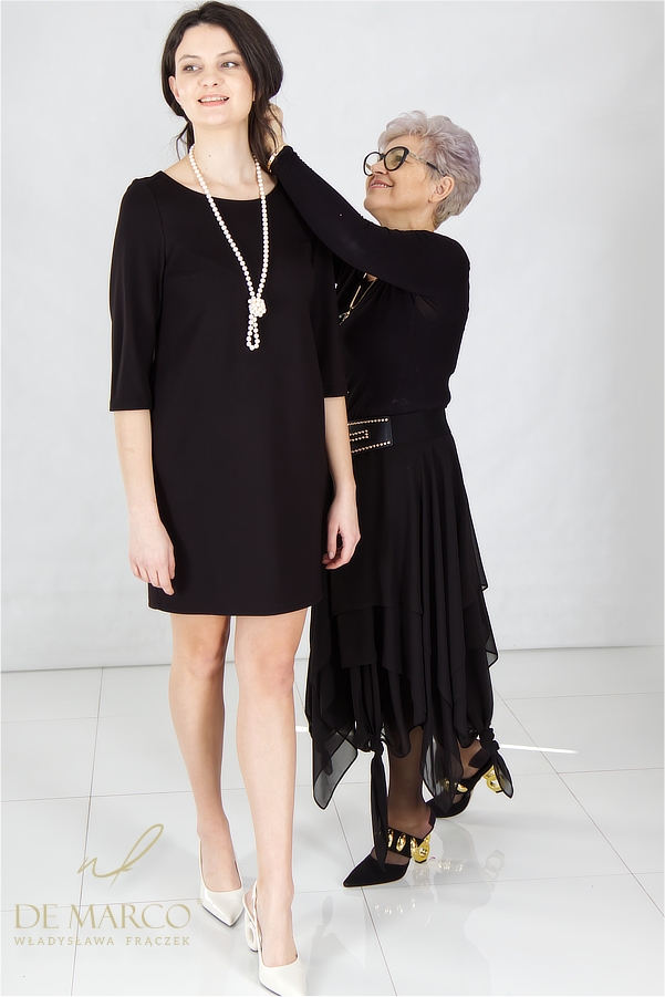 Comfortable black tube dress | Made to measure | Plus Size