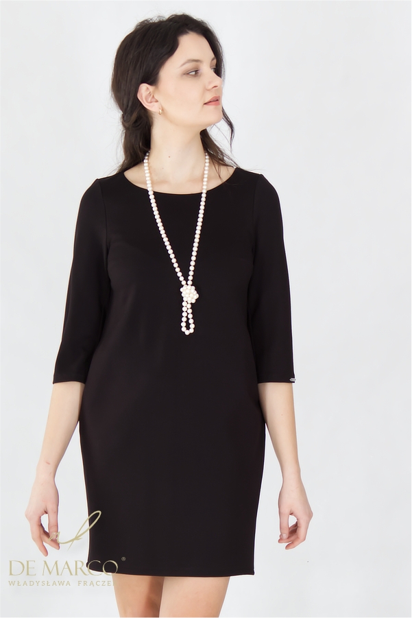 Comfortable black tube dress | Made to measure | Plus Size
